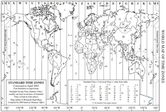 미국의 시간대(TIME ZONE) : 네이버 블로그