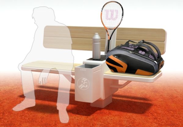 Roland Garros tennis players' bench concept by Geoffrey Graven : 네이버 블로그