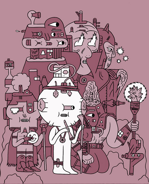 외계인, 마술, 우주괴물을 귀엽게 형상화하는 일러스트레이터 Jon Boam [모그] : 네이버 블로그