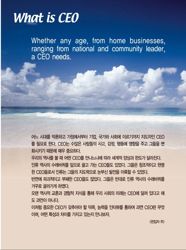 What is CEO : 네이버 블로그