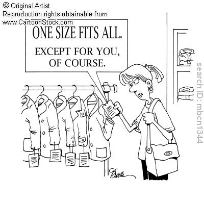 프리사이즈의 영어표현 - One size fits all. 한 사이즈만 있는 옷 : 네이버 블로그