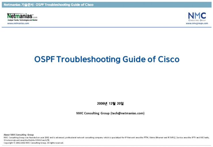 [Network Protocol] OSPF Troubleshooting Guide of Cisco : 네이버 블로그