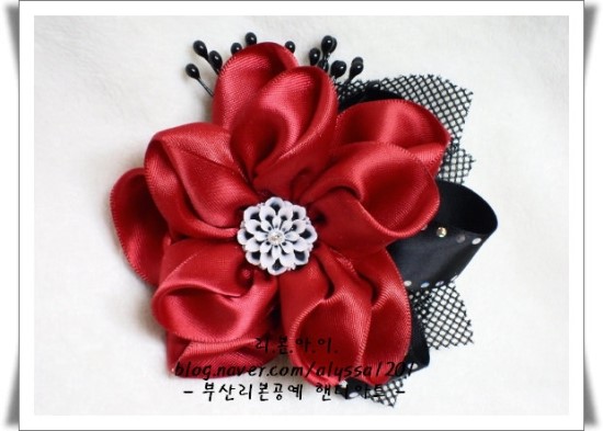 A5. 다알리아(=볼륨꽃) /부산리본공예/코사지/꽃만들기/ : 네이버 블로그