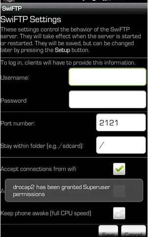 SWIFTP . USB 연결없이 핸드폰 SD 카드 접속 .안드로이드 kies : 네이버 블로그