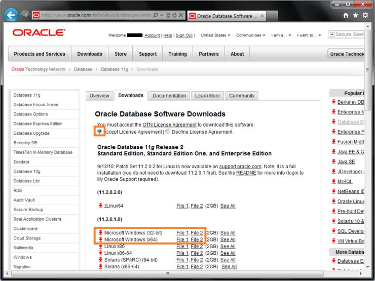 [Oracle 11g] 설치하기 : 네이버 블로그