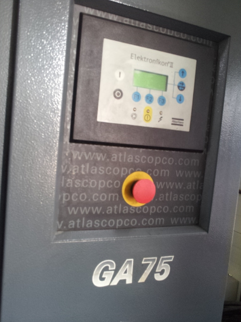 [중고콤프레샤] 스크류콤프레샤_아트라스콥코 GA75 100마력 : 네이버 블로그