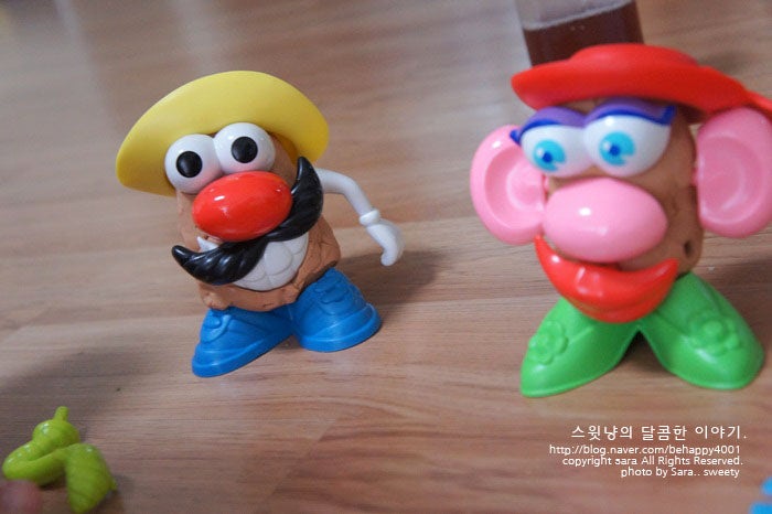 창의력발달에 좋은놀이소근육발달아이와함께놀아주기클레이놀이토이스토리 포테이토헤드토이스토리 네이버 블로그