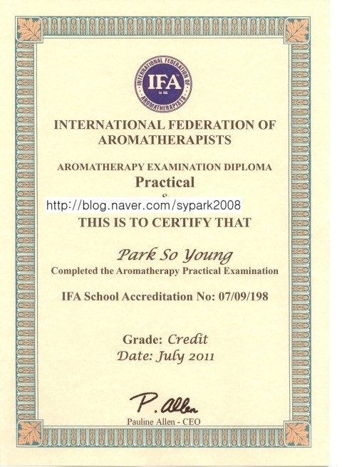 IFA 자격증 도착했어요^^ : 네이버 블로그