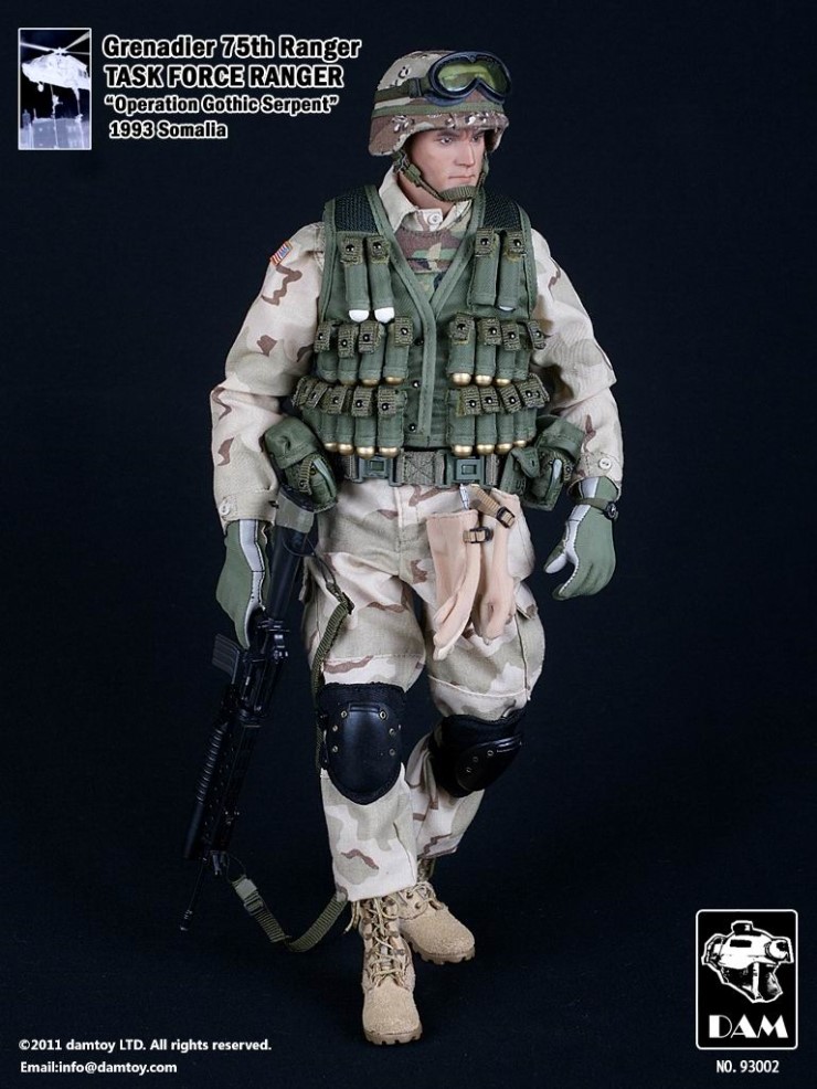 Grenadier 75th Ranger TASK FORCE RANGER - Operation Gothic Serpent 1993 ...