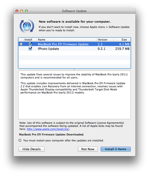 MacBook Pro EFI Firmware Update v2.3 : 네이버 블로그