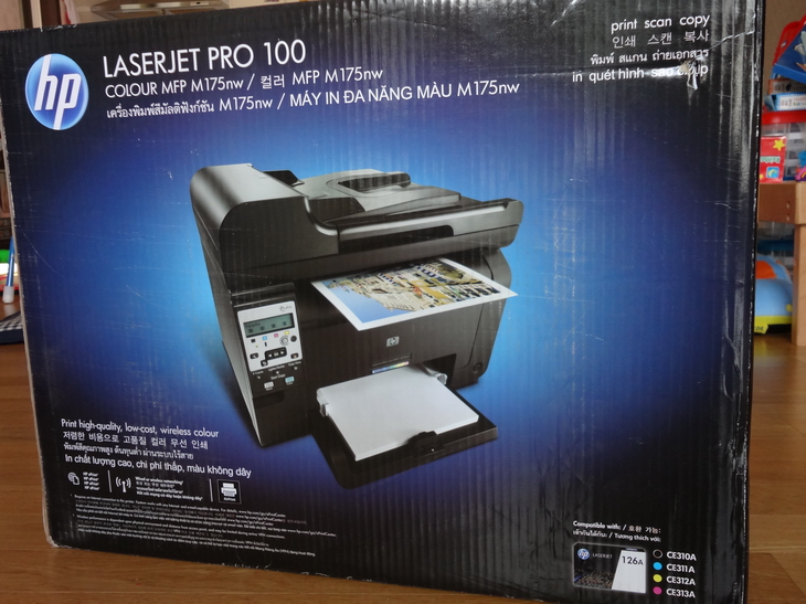 [버섯] HP LaserJet Pro 100 MFP-M175NW - 개봉및 설치 : 네이버 블로그