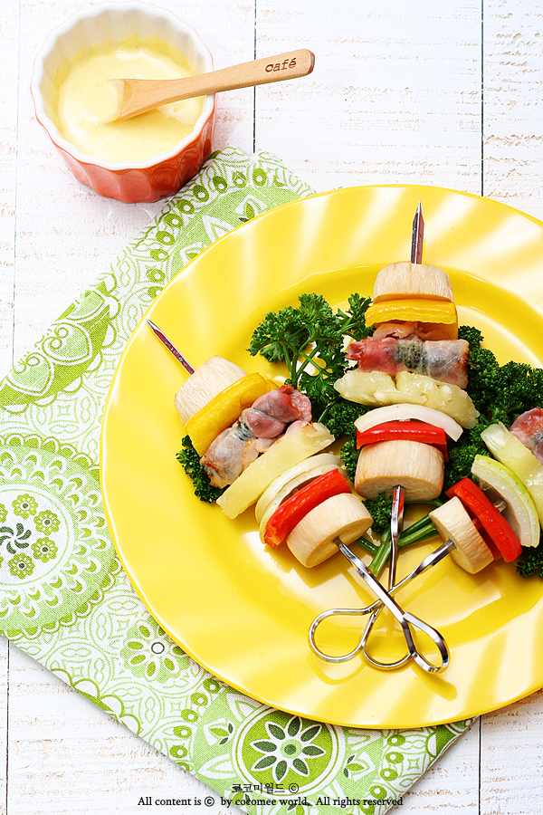 신선한 채소와 베이컨의 만남, 베이컨 채소 꼬치 : 네이버 블로그