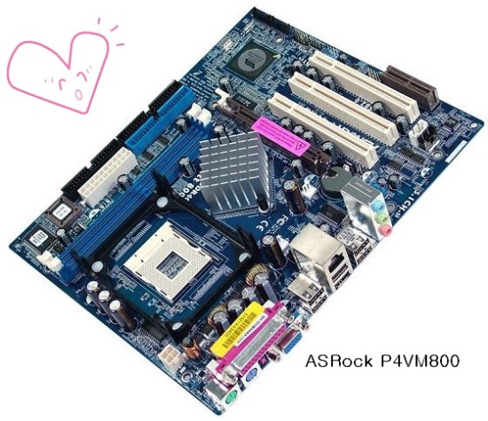ASRock P4VM800 에즈윈, 유니텍, 디앤드컴 ( 인텔 소켓478 /(Via P4M800 / Micro-ATX / DDR ...