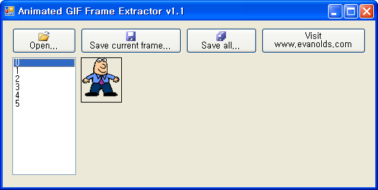 움직이는 GIF 낱장으로 분리하기 - Animated GIF Frame Extractor : 네이버 블로그