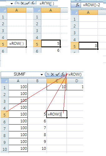 17. 함수ROW ( ), CLUMN ( )대하여 : 네이버 블로그