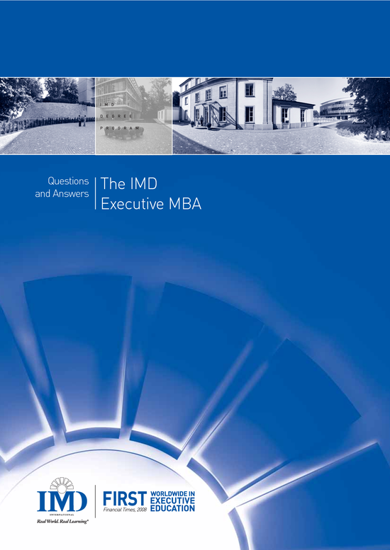 IMD 경영대학원 : 네이버 블로그