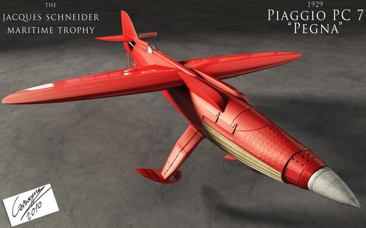 이탈리아 미완의 수상 레이서 Piaggio P.7 : 네이버 블로그