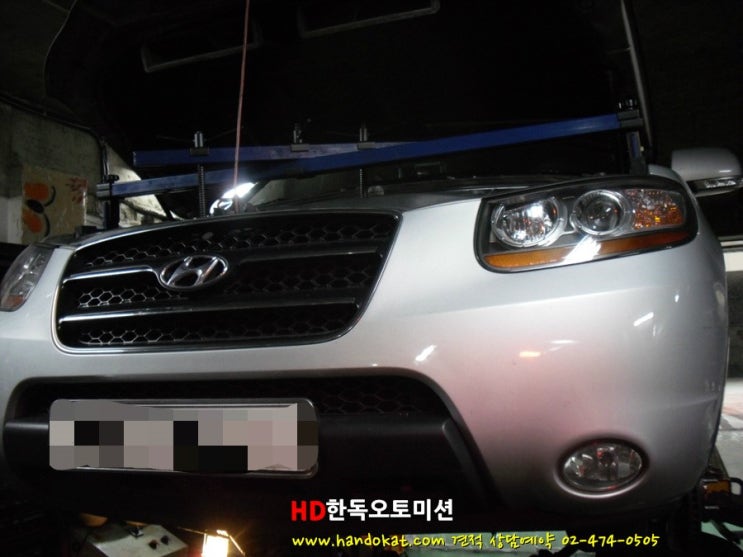 Santafe 산타페 Cm 오토미션수리 작업차량 입니다 뉴 산타페씨엠 오토미션고장현상은 댐퍼클러치 시스템 Off고착 고장코드