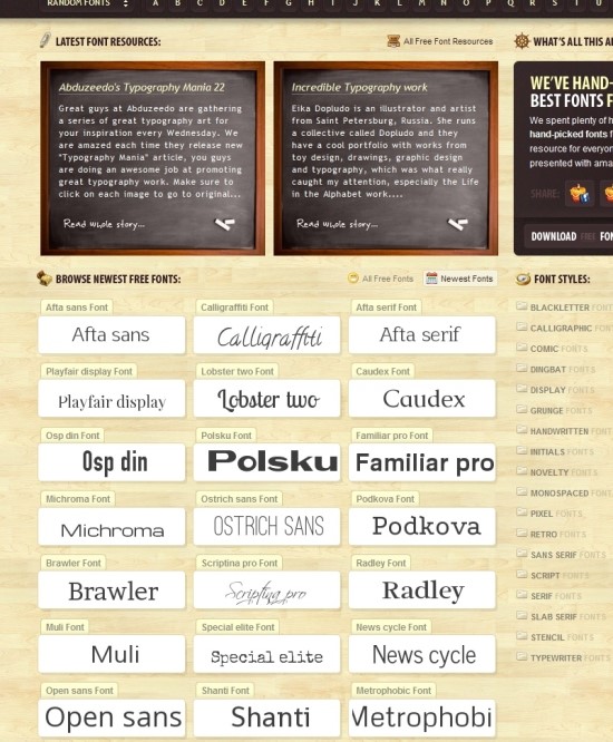 [2]무료 영문폰트 사이트 : 네이버 블로그