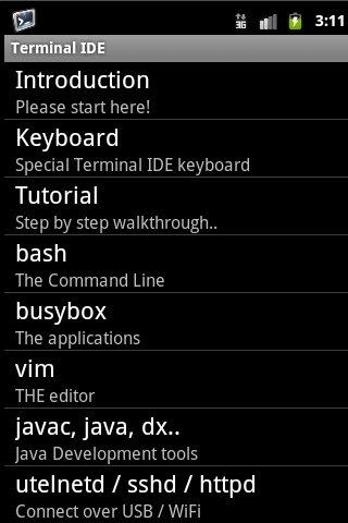 Terminal IDE 1.94 - 안드로이드 터미널 에뮬레이터 어플 : 네이버 블로그