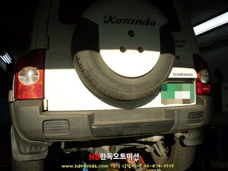 New Korando 오토미션수리 작업차량 입니다 코란도 오토미션고장현상은 아침이나 처음시동후 기어변속하면 움직이지 않습니다