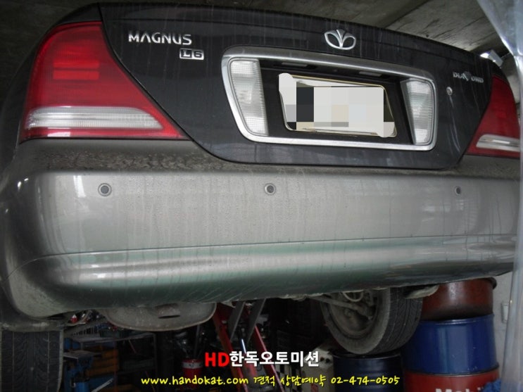 Magnus L6 매그너스 오토미션수리 작업차량 입니다 매그너스오토미션고장현상은 드라이버 D레인지 기어변속시 툭툭 거리며 슬립