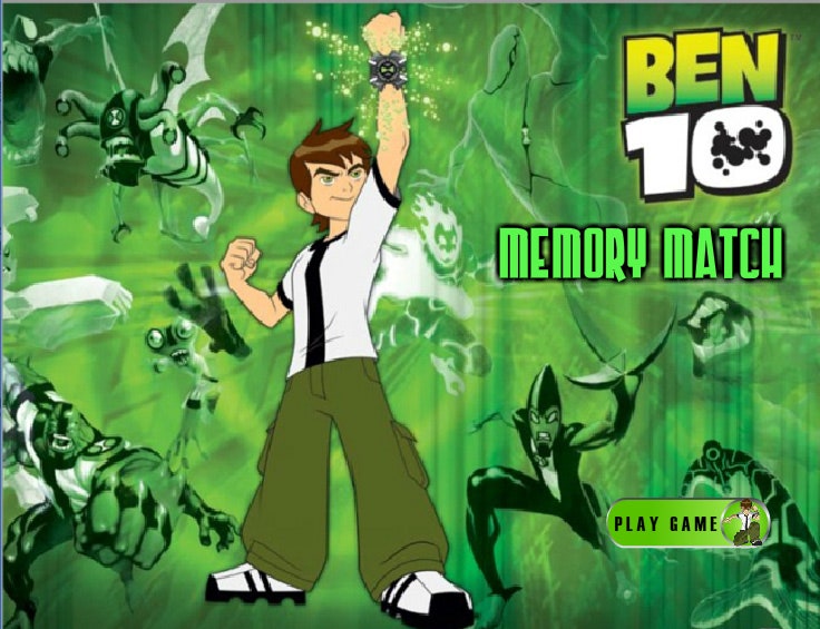 [플래시게임] 벤10 : 메모리 매치 (Ben 10 : Memory Match) : 네이버 블로그