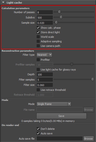 Light cache - Calculation parameters : 네이버 블로그