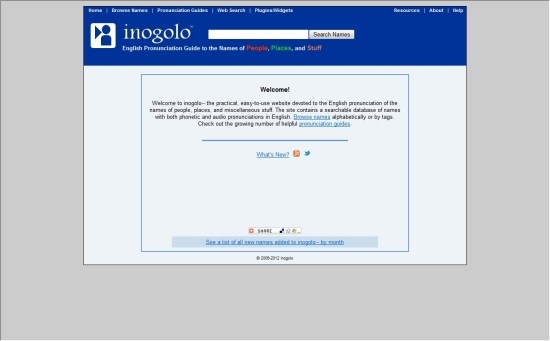 인명을 발음으로 알 수 있는 사이트(www.inogolo.com) : 네이버 블로그