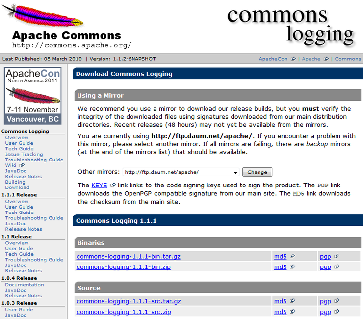 [문제해결]java.lang.NoClassDefFoundError: org/apache/commons/logging ...