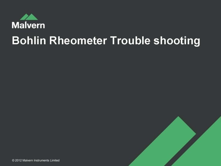 Bohlin Rheometer Trouble shooting : 네이버 블로그