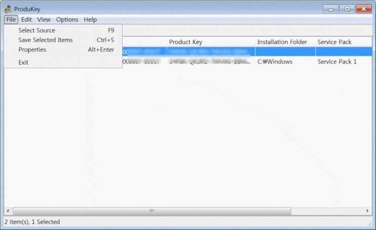 분실한 윈도우키 or 오피스키 찾기 (ProduKey v1.54 한글) : 네이버 블로그