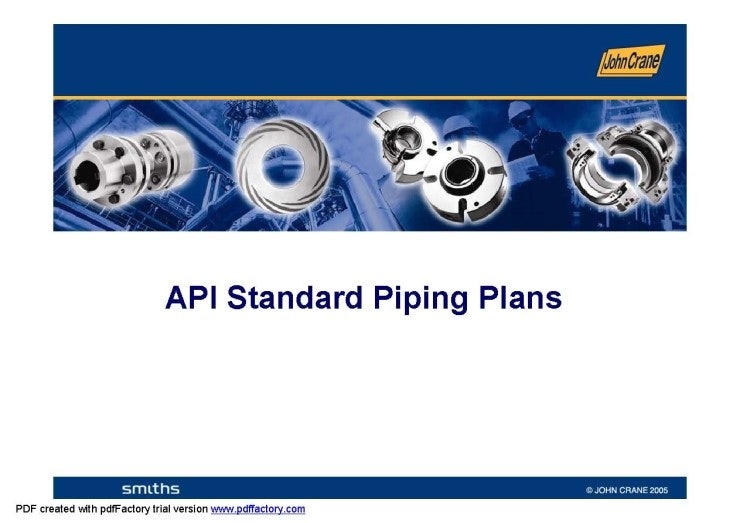 API Standard Piping Plans : API 씰 플랜 : 네이버 블로그