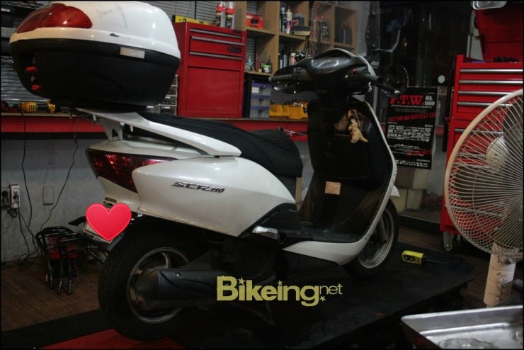 [바이킹넷 군자] HONDA 혼다 SCR 110 파손 외장 카울 교환 : 네이버 블로그