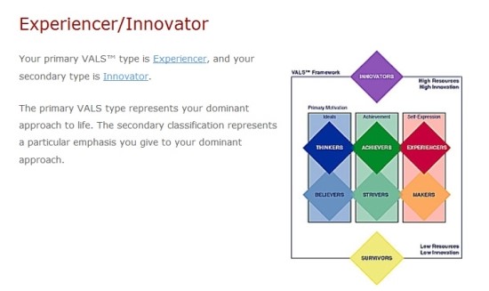 VALS™ Types!!!!! : 네이버 블로그