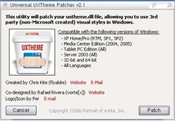 윈도우테마 사용패치Universal UXTheme Patcher v2.1. : 네이버 블로그