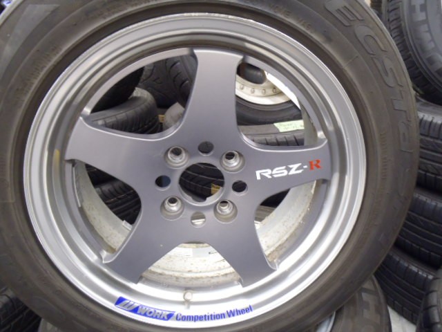 [WORK RSZ-R,15인치] 워크 RSZ-R 15인치 PCD 100 4홀 7J 45 정품휠,경량휠,중고휠,레어아이템,수입대행 ...