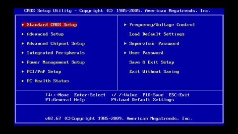바이오스 설정방법_CMOS 셋팅(AMI BIOS) : 네이버 블로그