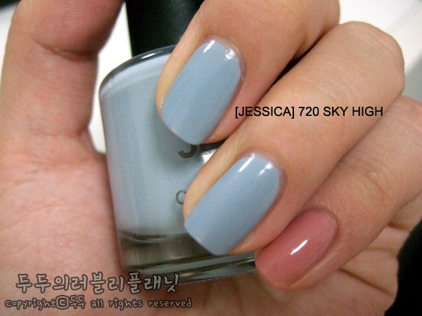 [네일샷] ZOYA ZP244 MIA + JESSICA 720 SKY HIGH : 네이버 블로그