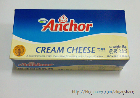 :: Anchor :: Cream Cheese (1Kg) / 앵커 : 크림치즈 / 크림치즈 오래 보관하기 : 네이버 블로그