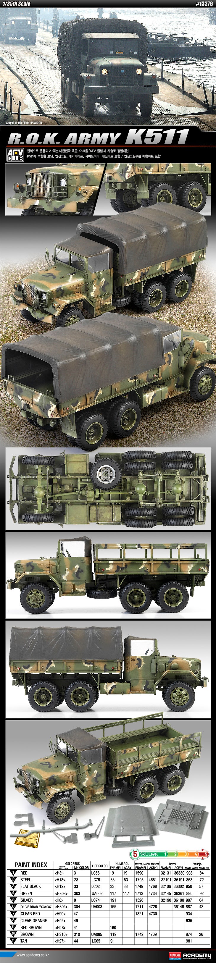 [신제품] 아카데미 R.O.K ARMY K511 : 네이버 블로그