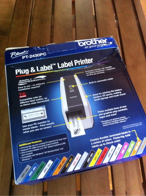 물에 지워지지 않는 네임라벨, 브라더라벨기 PT-2430PC : 네이버 블로그