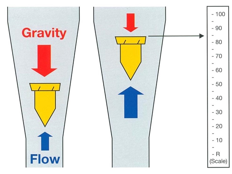 Variable Area Flowmeter - Rotameter 작동원리 : 네이버 블로그
