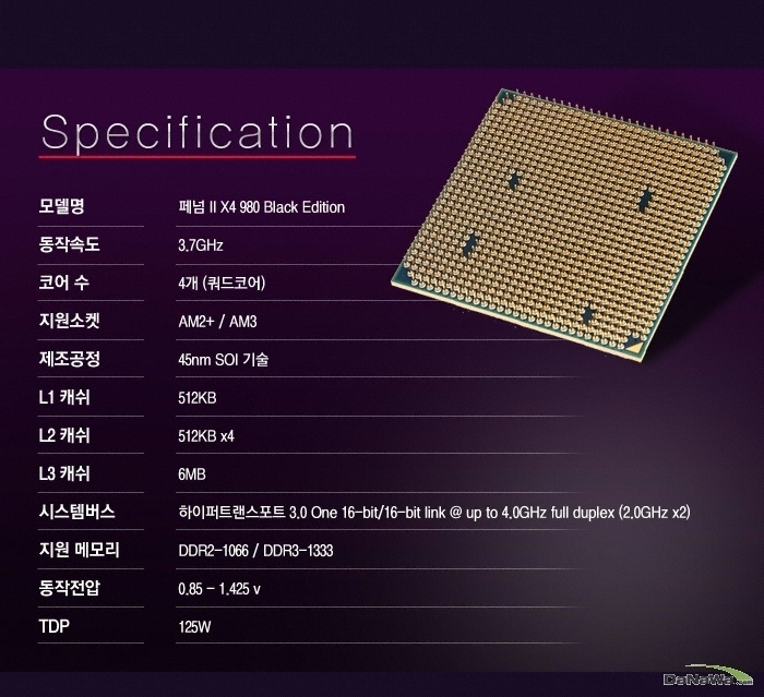 AMD CPU - 데네브(Deneb) 980 블랙 에디션(Black Edition) 특징, 견적 : 네이버 블로그