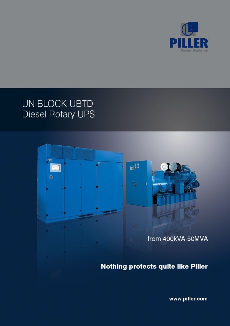 UBTD - Rotary Diesel UPS UNIBLOCK UBTD - 다이나믹 발전기 연동형 UPS : 네이버 블로그