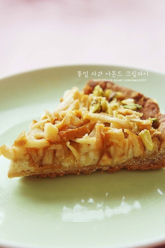 100통밀로 만든 통밀 사과 아몬드 크림파이타르트 만들기파이 만들기다이어트 요리다이어트 음식다이어트 간식