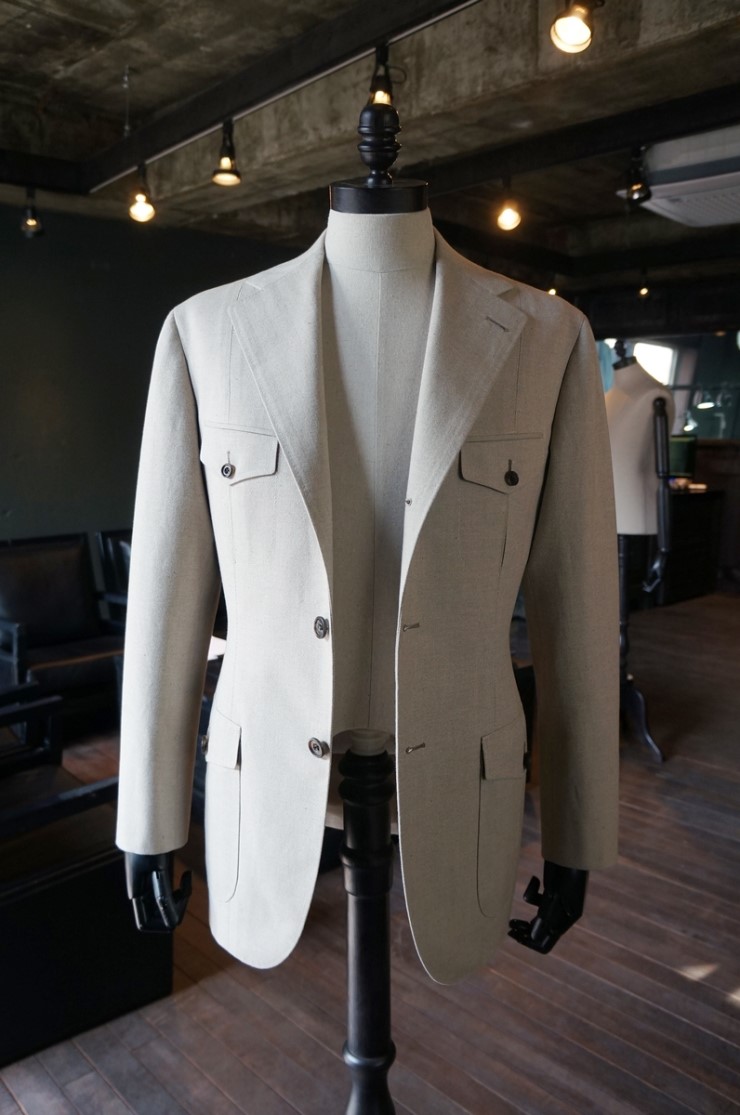 [SPOLVERINO]Herringbone Cotton Safari Jacket by Spolverino : 네이버 블로그