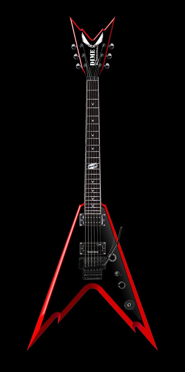 Dean Razorback V black, red bevels : 네이버 블로그