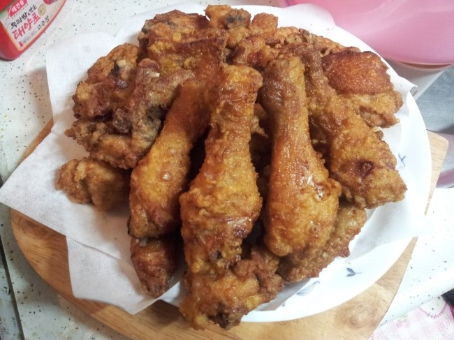 [홈메이드치킨][마늘치킨][후라이드치킨만들기] 초보 요리사 카레치킨만들기 : 네이버 블로그