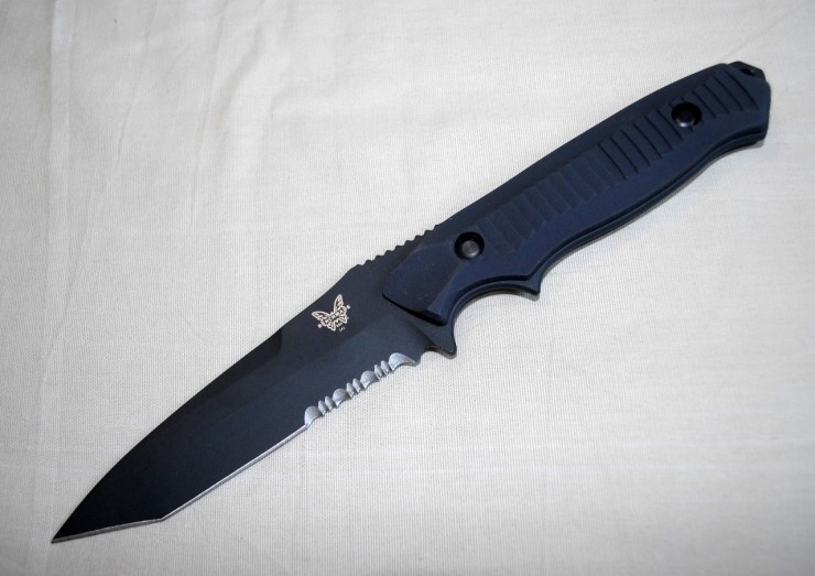 Benchmade 141 Black Nimravus Tanto Military Combat Knife w/ Eagle Ind ...
